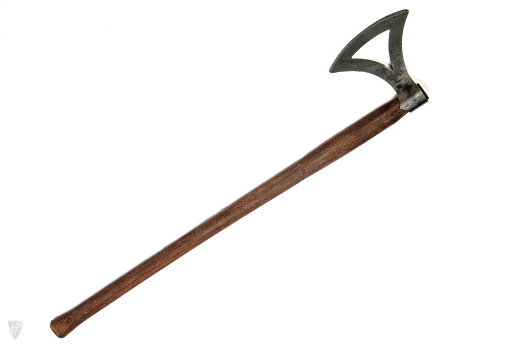 Viking axe with perforated head